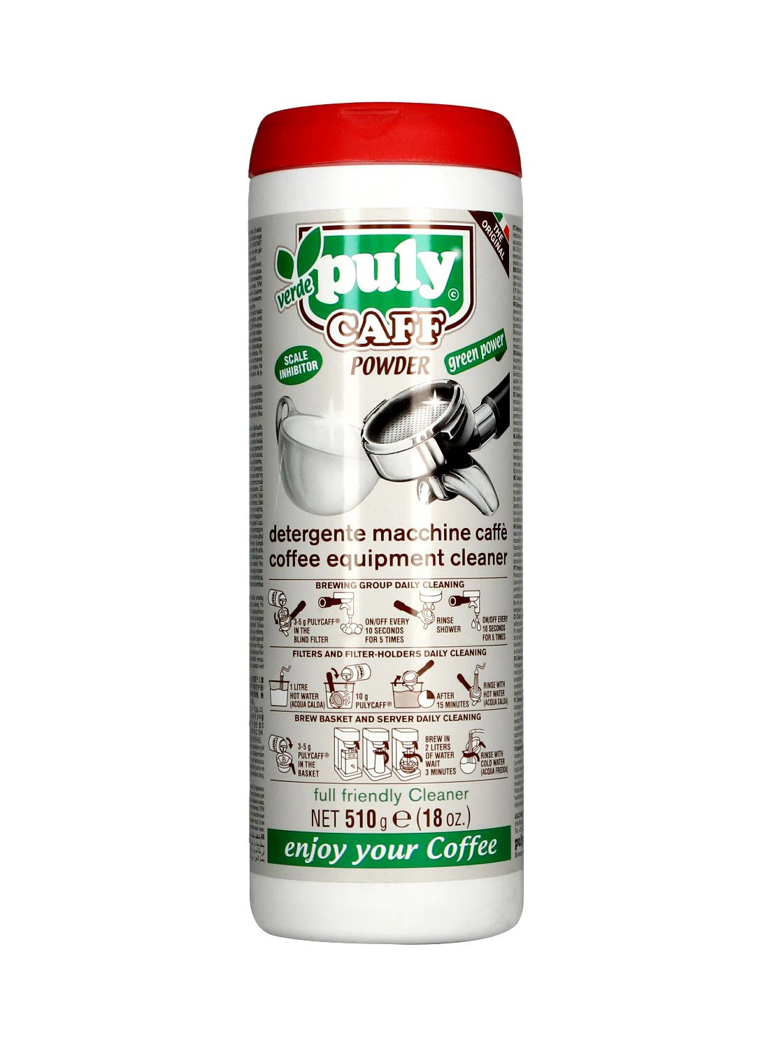Proszek czyszczący PULY CAFF Plus Powder VERDE 510g | Filtrosfera