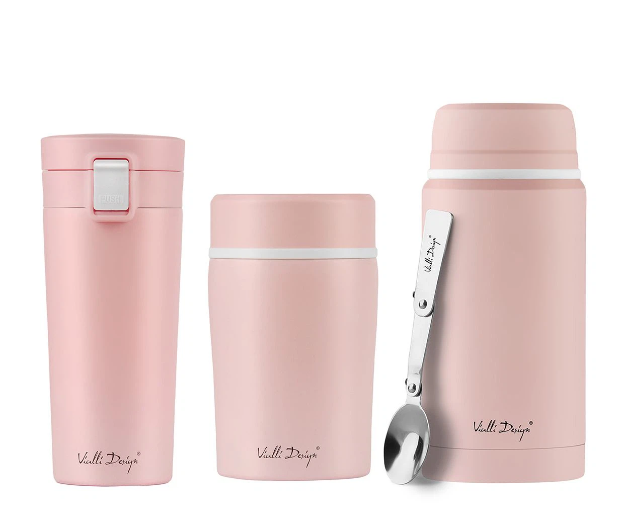 Zestaw termos kubek termiczny Vialli Design FUORI (400ml+500ml+750ml ...