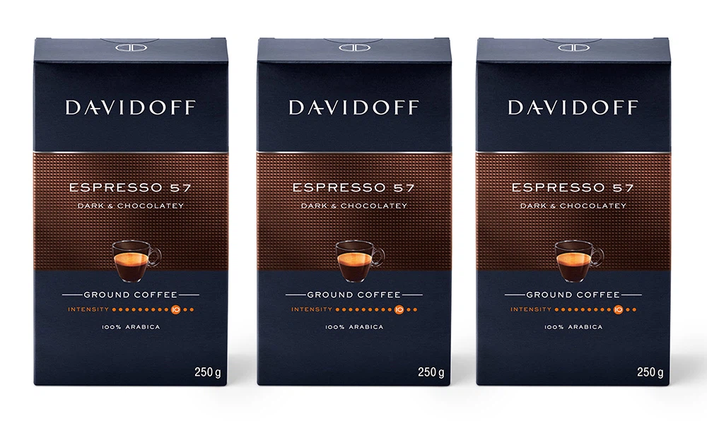 Kawa mielona Davidoff Espresso 57 3 x 250 g | Filtrosfera